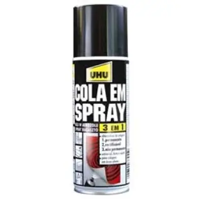 PEGAMENTO SPRAY UHU 200ML. 3 EN 1