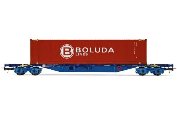 TRANSFESA VAGON PORTA CONTENEDORES BOLUDA HE6045