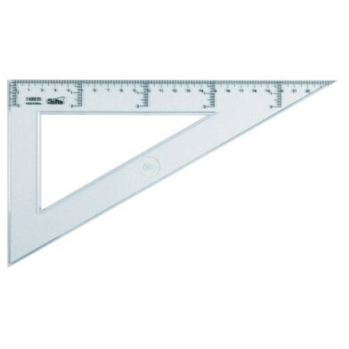 CARTABON SAFTA 25CM PLASTICO CRISTAL